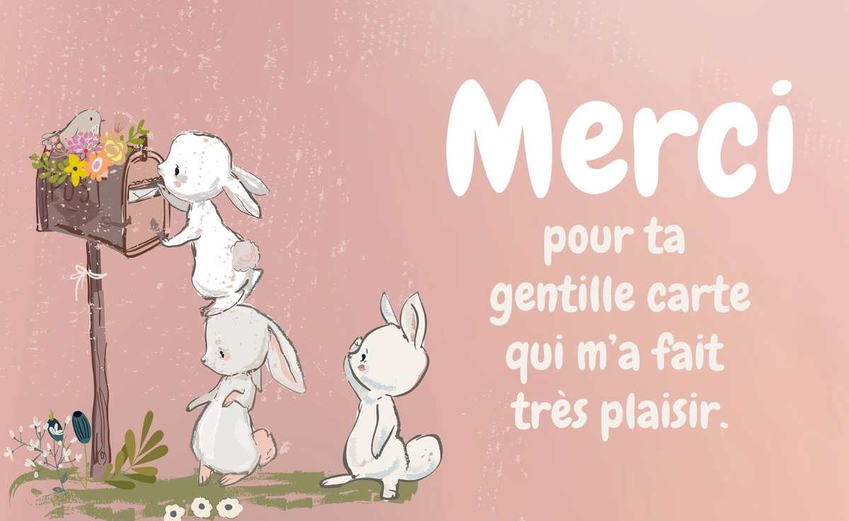 Carte virtuelle animee de remerciements - Joliecarte