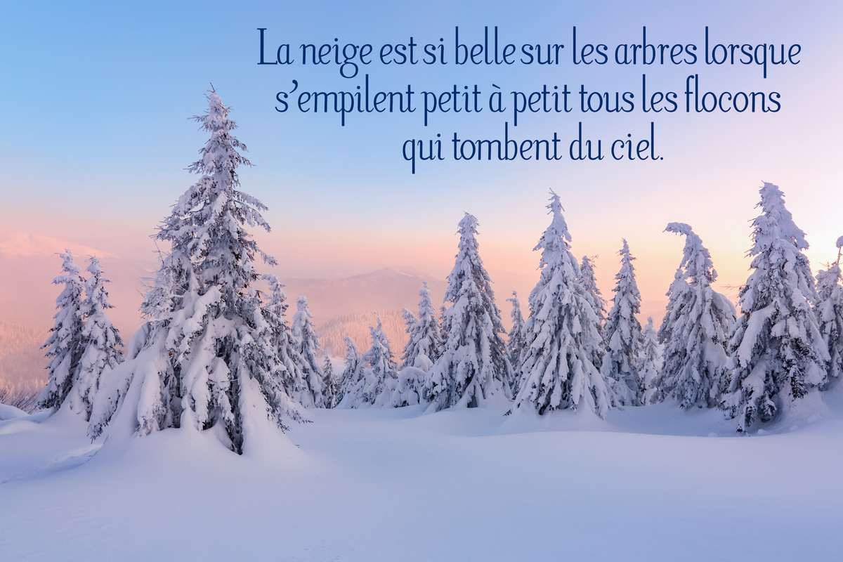 Beau texte sur l hiver - Joliecarte