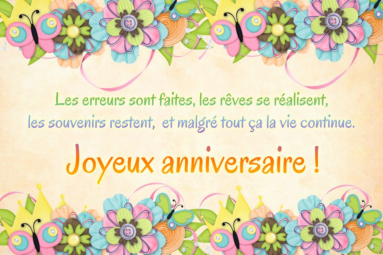 Poème De Joyeux Anniversaire